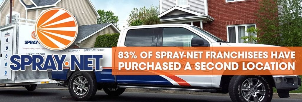 83% of Spray-Net Franchisees Have Purchased a Second Location